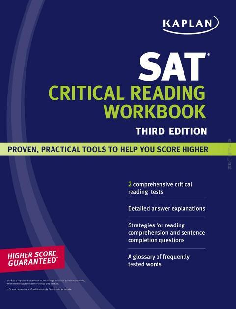 Kaplan SAT Critical Reading Workbook (3 Ed.) | 誠品線上