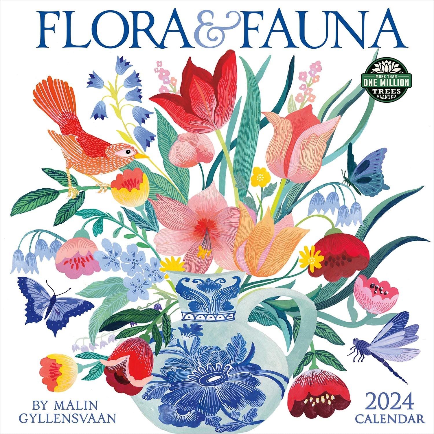 2024美國AMBER LOTUS 掛曆 Flora & Fauna | 誠品線上