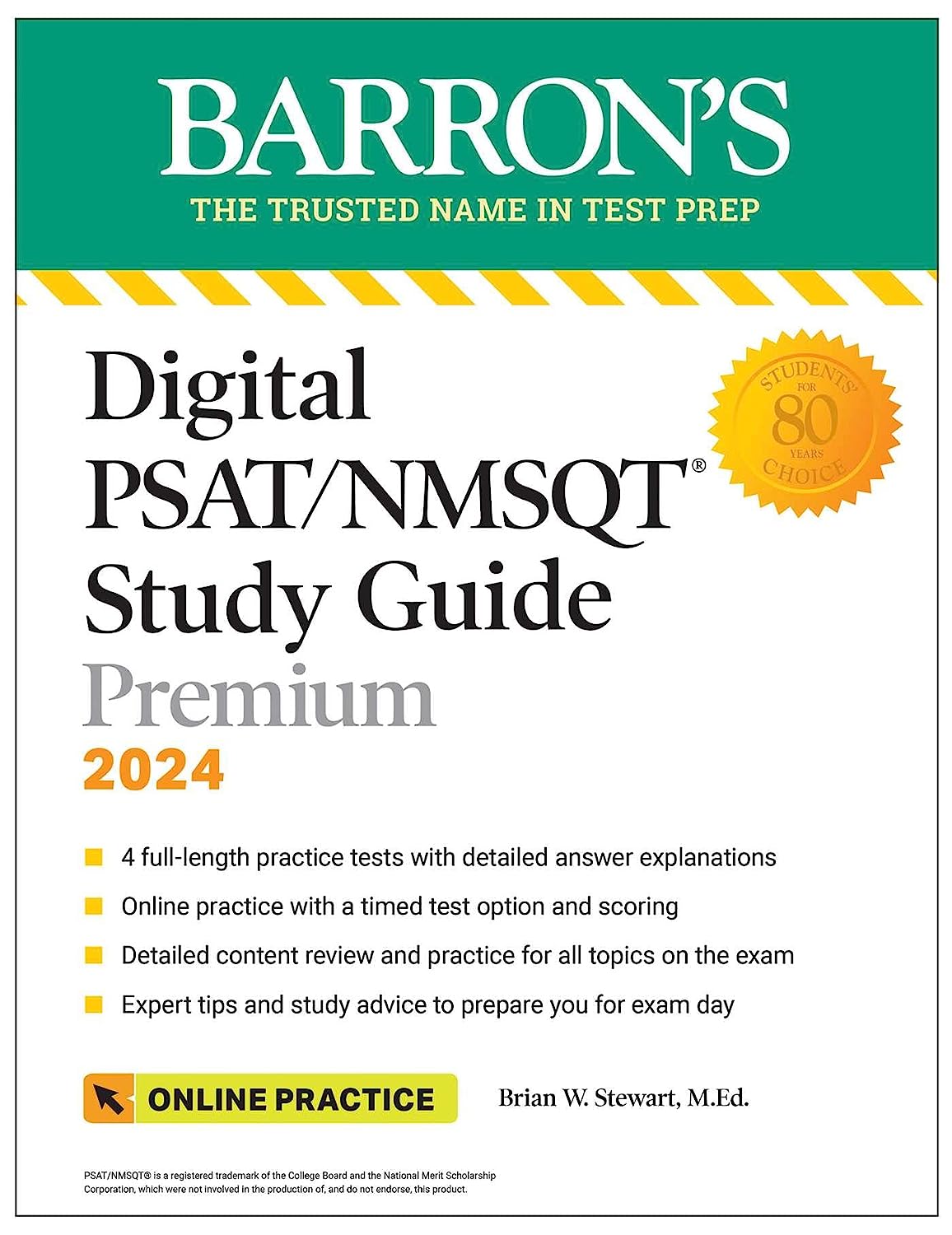 Digital Psat NMSQT Study Guide Premium, 2024: 4 Practice Tests ...
