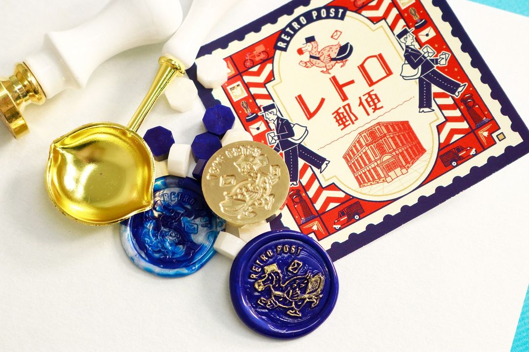 ob1toy X SANBY懷舊復古火漆封蠟印章組 復古郵局 | 誠品線上