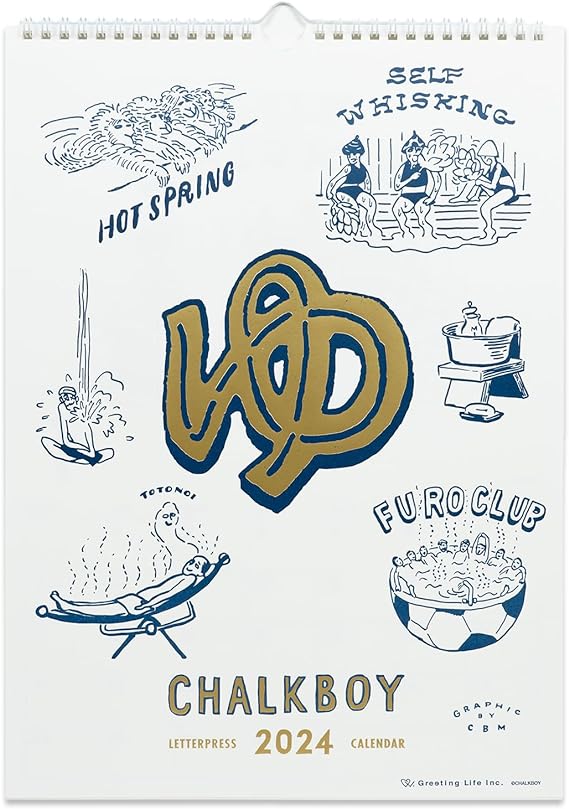 2024 日本 Greeting Life 掛曆 Chalkboy | 誠品線上