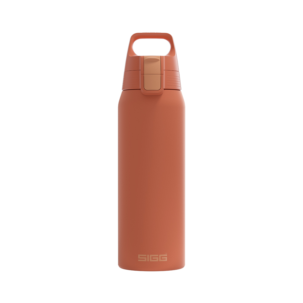 瑞士百年 SIGG Shield 超輕量彈蓋保溫瓶 750ml 柔霧珊瑚 | 誠品線上