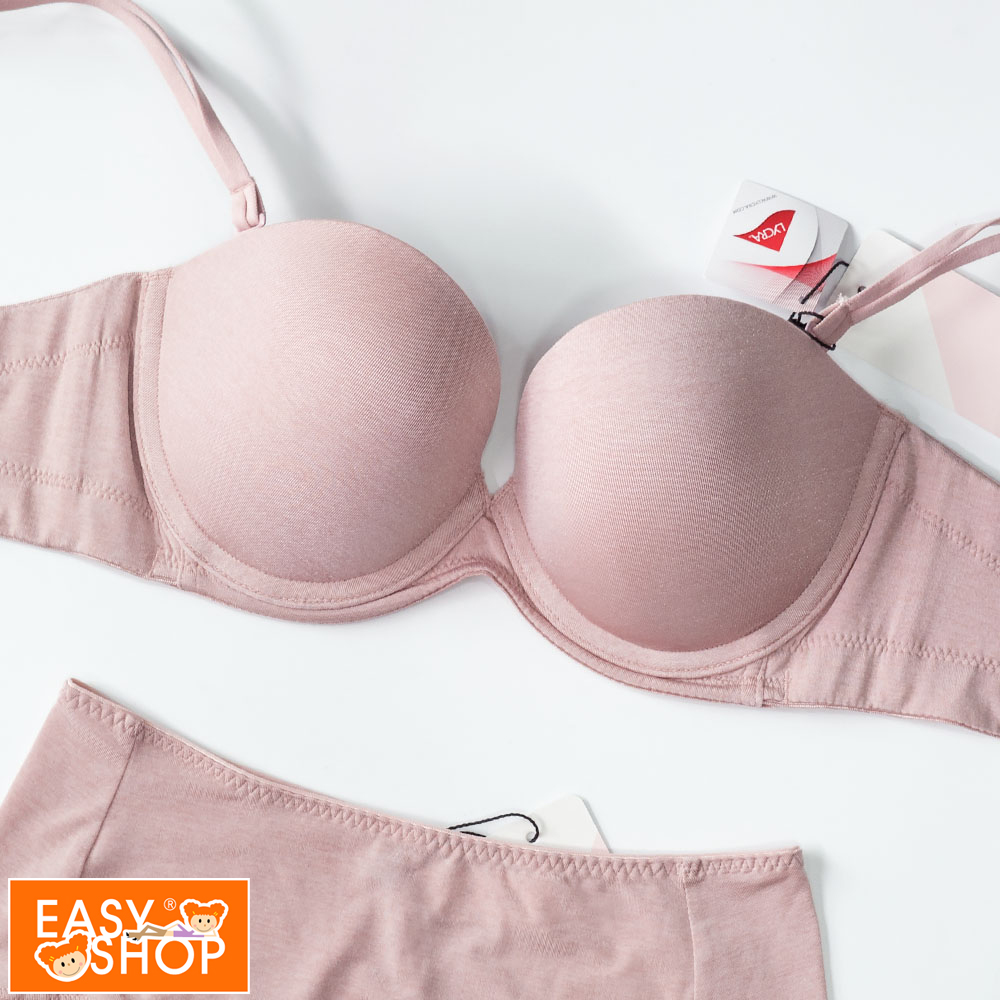 【EASY SHOP】Audrey-素体美人-無痕素面軟鋼圈半罩內衣 粉膚 B70 | 誠品線上