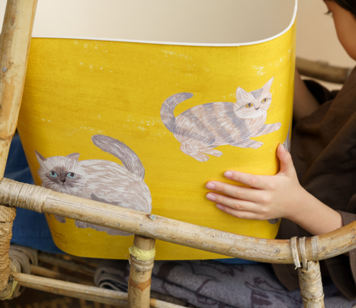 日本 stacksto x 松尾美雪 收納籃 M Cat | 誠品線上