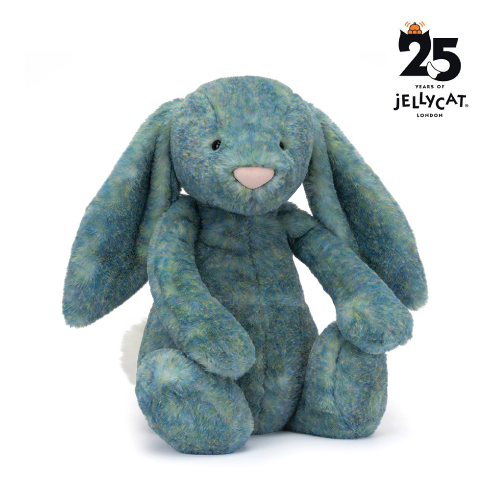 Jellycat奢華致臻安撫兔 Azure慶典藍玫瑰 51cm | 誠品線上