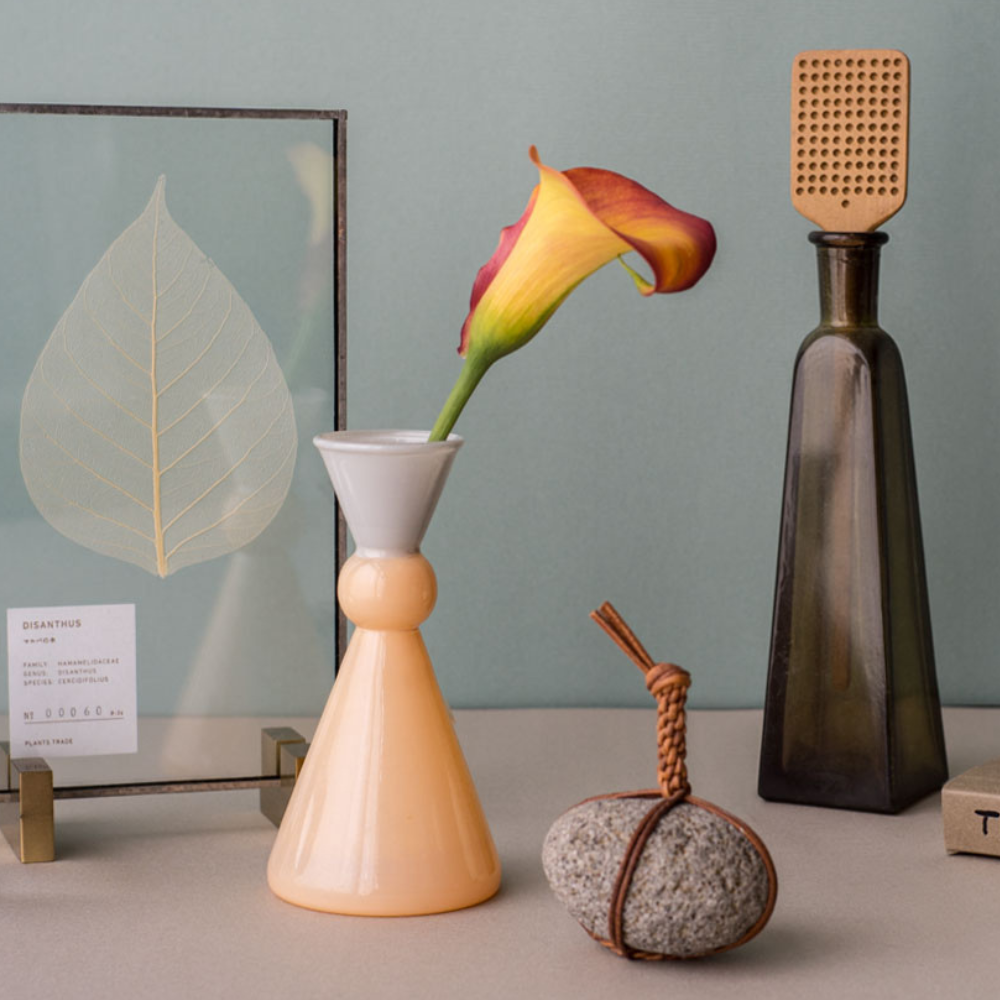 amabro TWO TONE 迷你花瓶 灰x橘 | 誠品線上