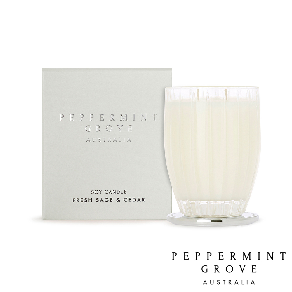 Peppermint Grove 鼠尾草雪松 Fresh Sage & Cedar 370g 香氛蠟燭 | 誠品線上
