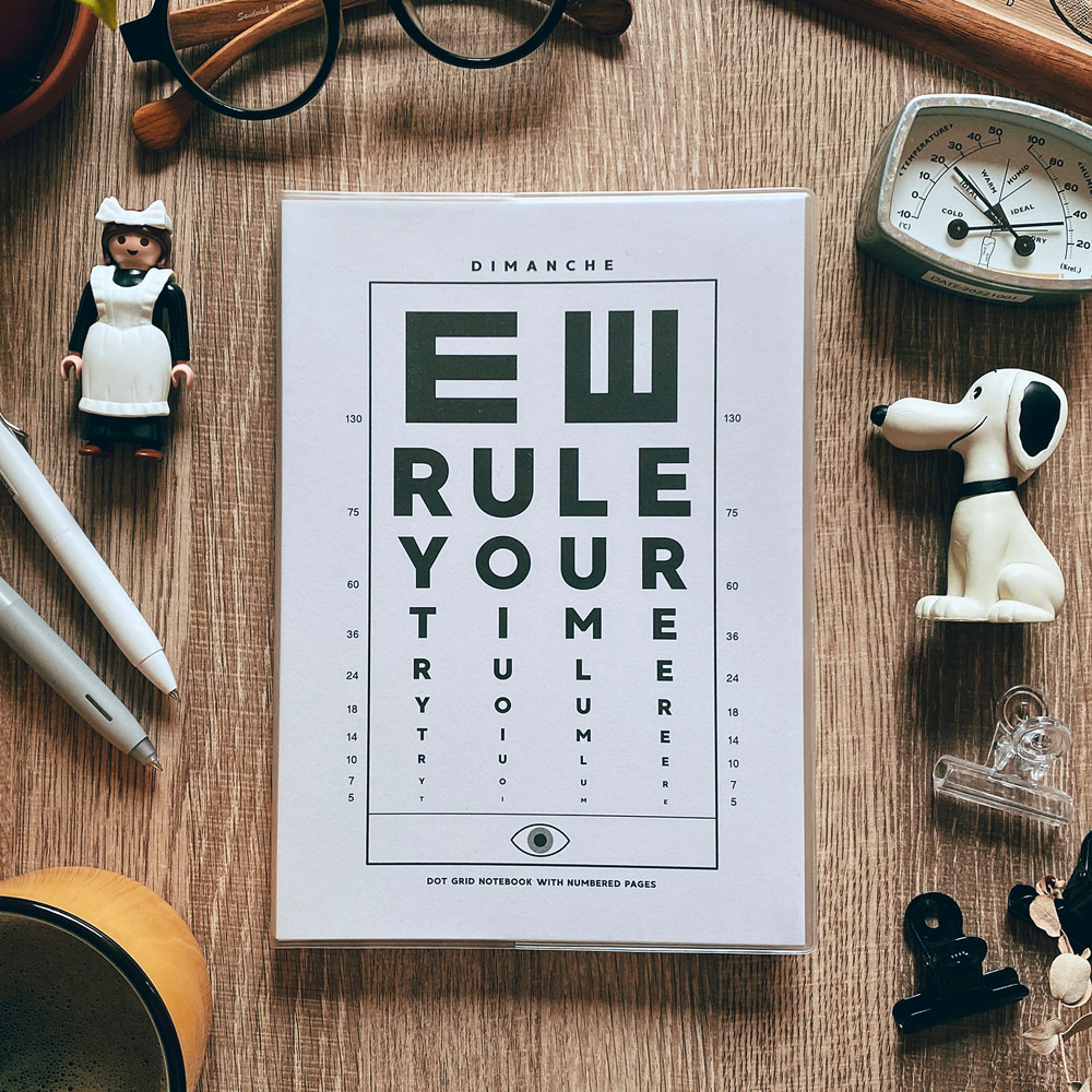 Dimanche Rule Your Time頁碼筆記本v.4 常規白 | 誠品線上