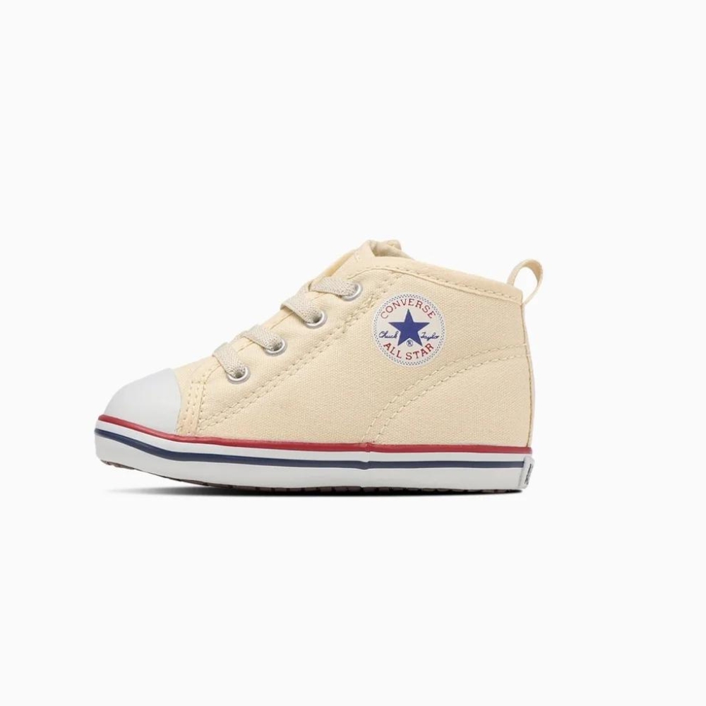 日本限定 Converse BABY ALL STAR N COLORS Z 男 女款 童鞋 小童12-15 基本款 米色紅線 13 cm ...
