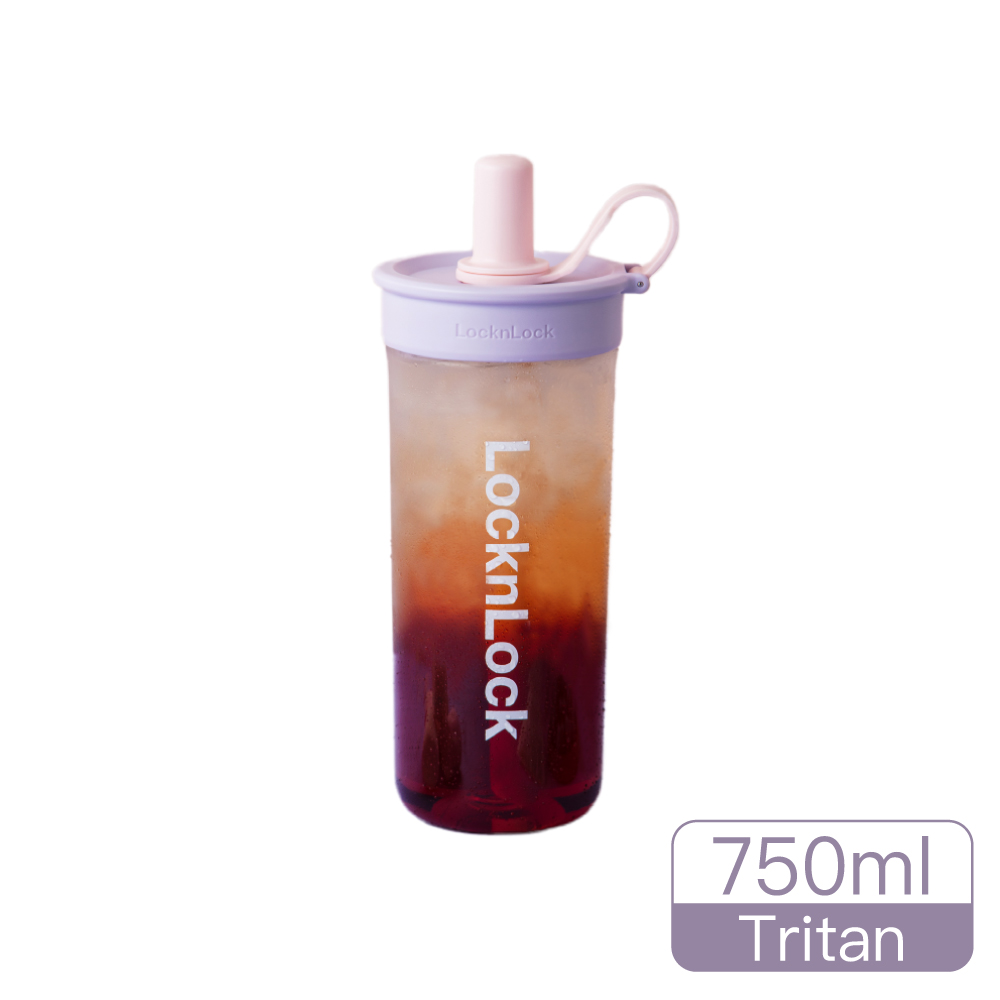 LocknLock樂扣樂扣嚼對FUN飲吸管杯 750ml 慕斯藍莓塔 | 誠品線上