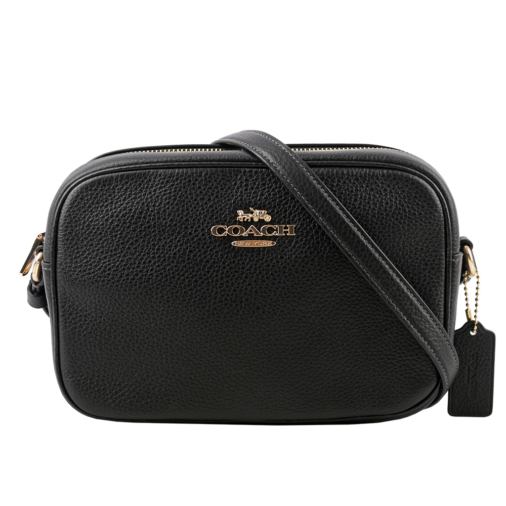 【COACH】Jamie 金釦荔枝皮革相機包(黑色) 平行輸入 | 誠品線上