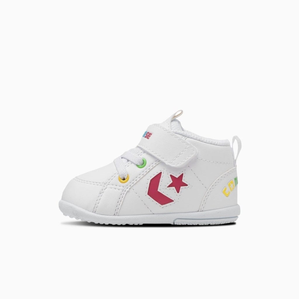 日本限定 Converse MINI INCHSTAR 小童11.5-15 皮革 學步鞋 粉色 15 cm | 誠品線上