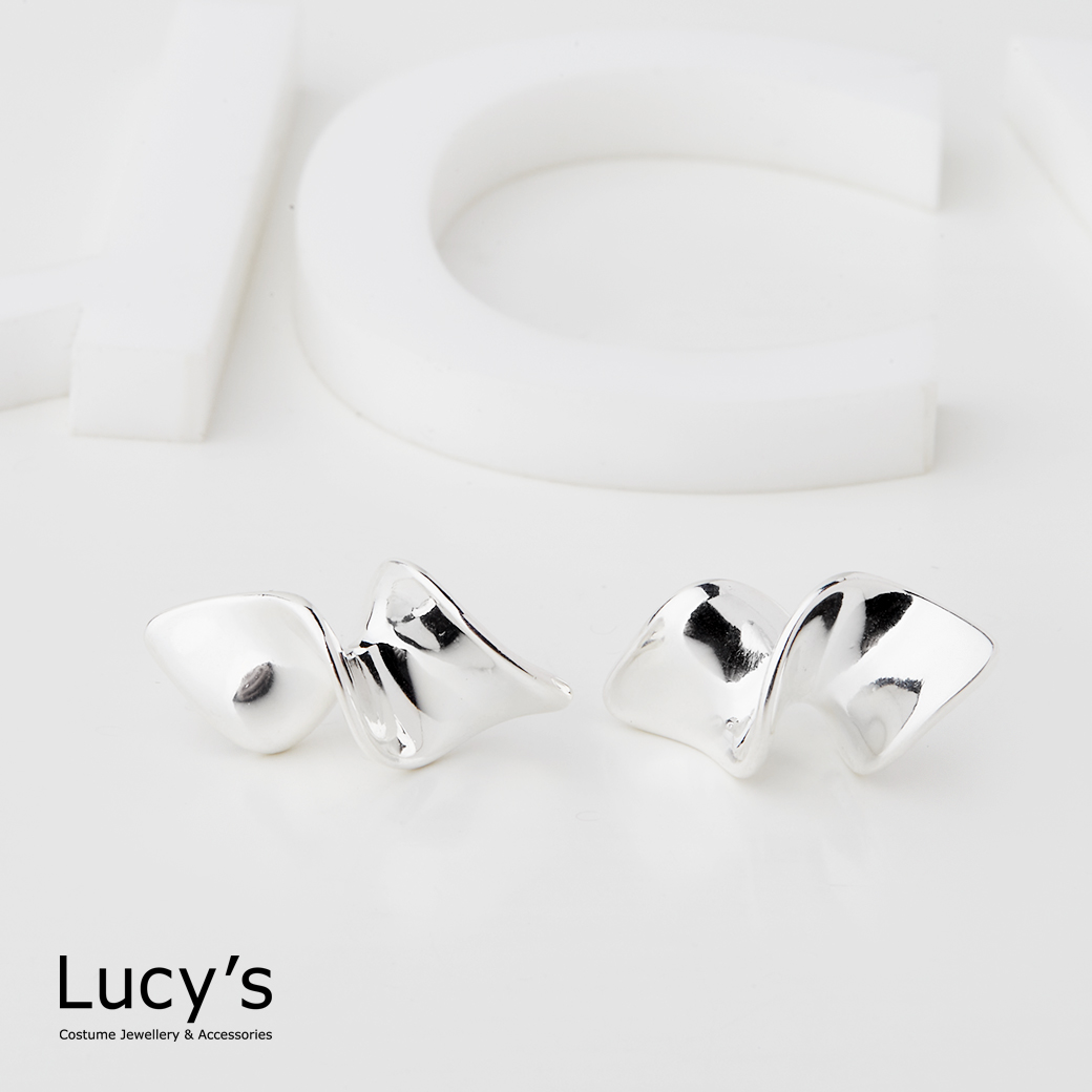 Lucy's 925純銀 螺旋幾何 耳環 (115193) | 誠品線上