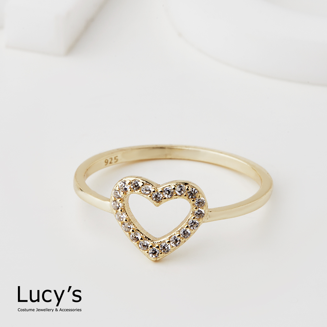 Lucy's 925純銀 心戀 戒指 (三色) (116480 116482 116484) 金 | 誠品線上