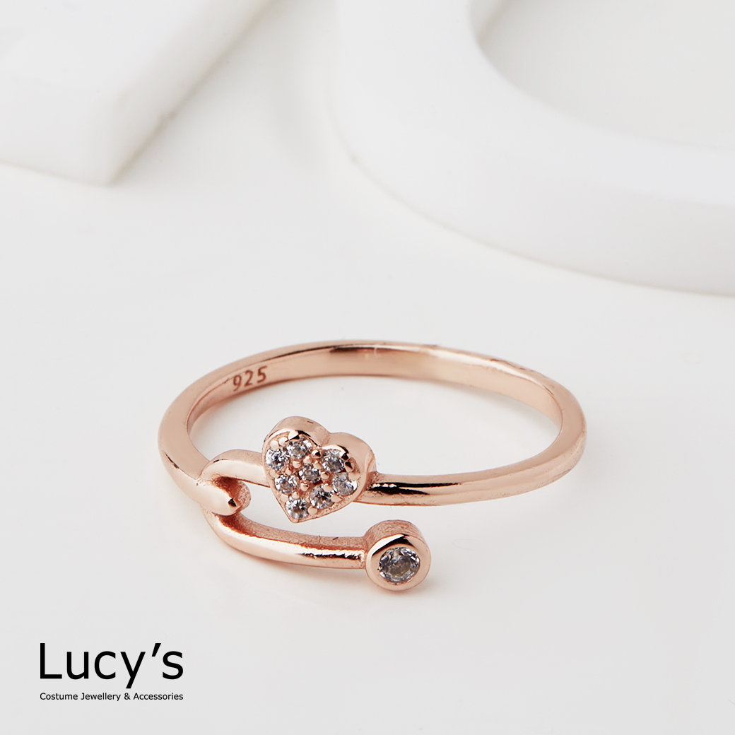 Lucy's 925純銀 心之所向 戒指 (116471 116472) 戒圍10 | 誠品線上