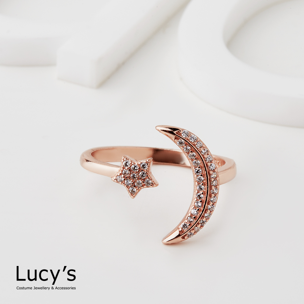 Lucy's 925純銀 夜幕 開口戒 (二色) (116388 116389) 玫金 | 誠品線上