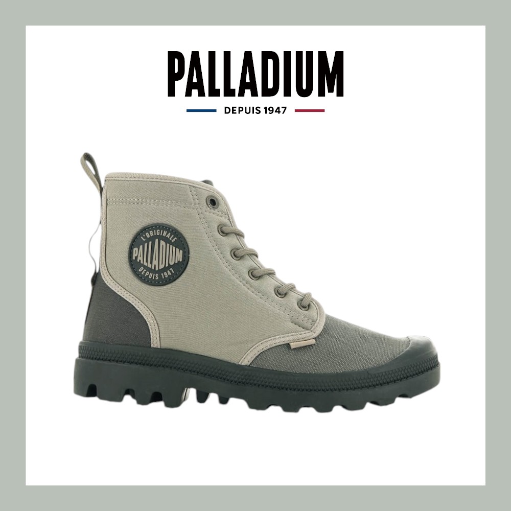 【PALLADIUM】PAMPA SHADE 75周年經典軍靴 休閒鞋 中性款 灰綠 77953 US 7.5 (25.5cm) | 誠品線上