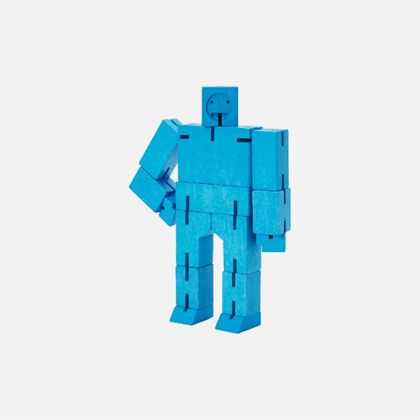 Areaware Cubebot酷比人變形機器人公仔 小型 率性藍 | 誠品線上