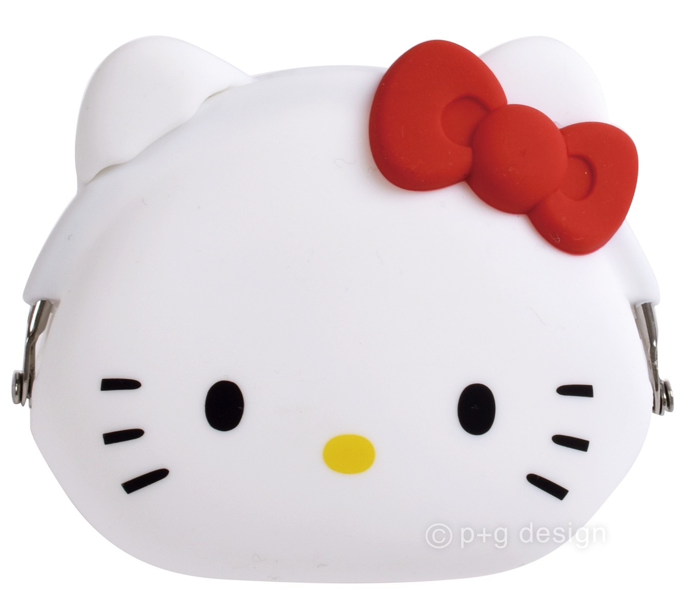 p+g design mimi POCHI HELLO KITTY矽膠口金包 白 | 誠品線上
