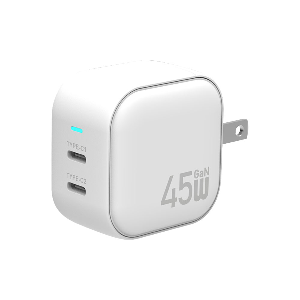 Solide 索力得 Block 45W GaN氮化鎵雙孔快充頭 白色 | 誠品線上