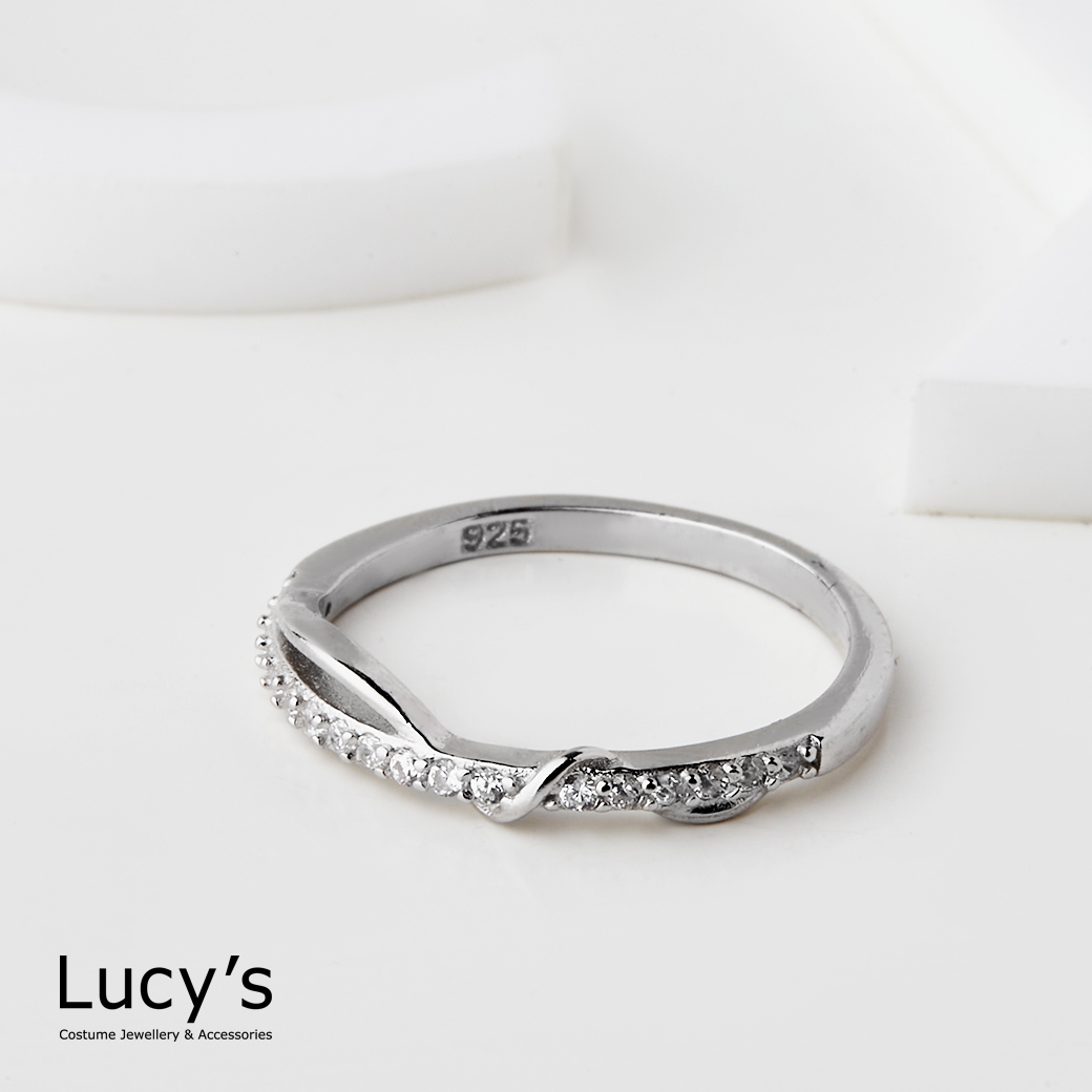 Lucy's 925純銀 微鑽纏繞 戒指 (二色) (116353 116359) 銀 | 誠品線上