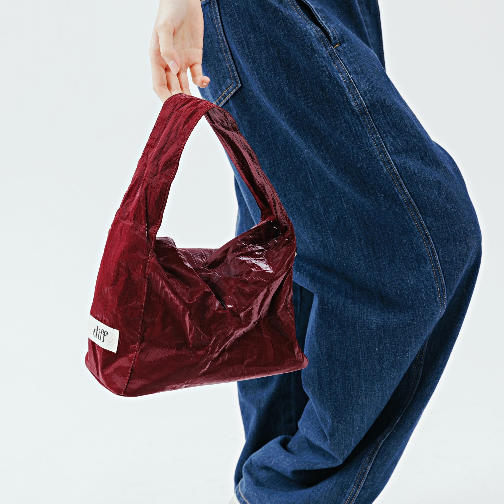 韓國Diff Hobo Signature Bag流浪包經典肩背包 托特包 11 Colors 酒紅 | 誠品線上