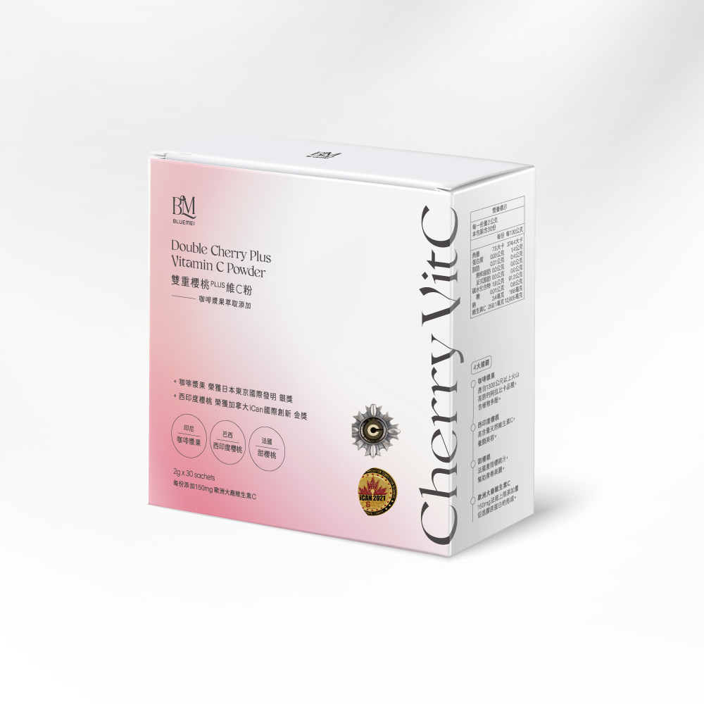 【BLUEMEI 布樂美】雙重櫻桃PLUS維C粉(咖啡漿果萃取添加)(1盒 2gX30包) | 誠品線上