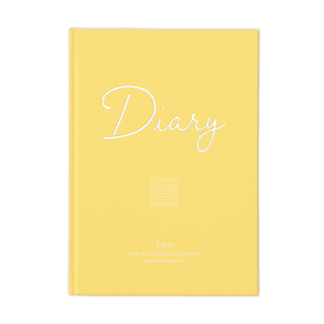 日本 RYU-RYU 3年連續日記 B6 奶油黃 | 誠品線上
