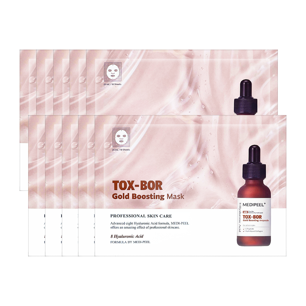 【Medi-peel 美蒂菲】TOX-BOR黃金護理面膜單片 10入組 無盒-平行輸入 | 誠品線上