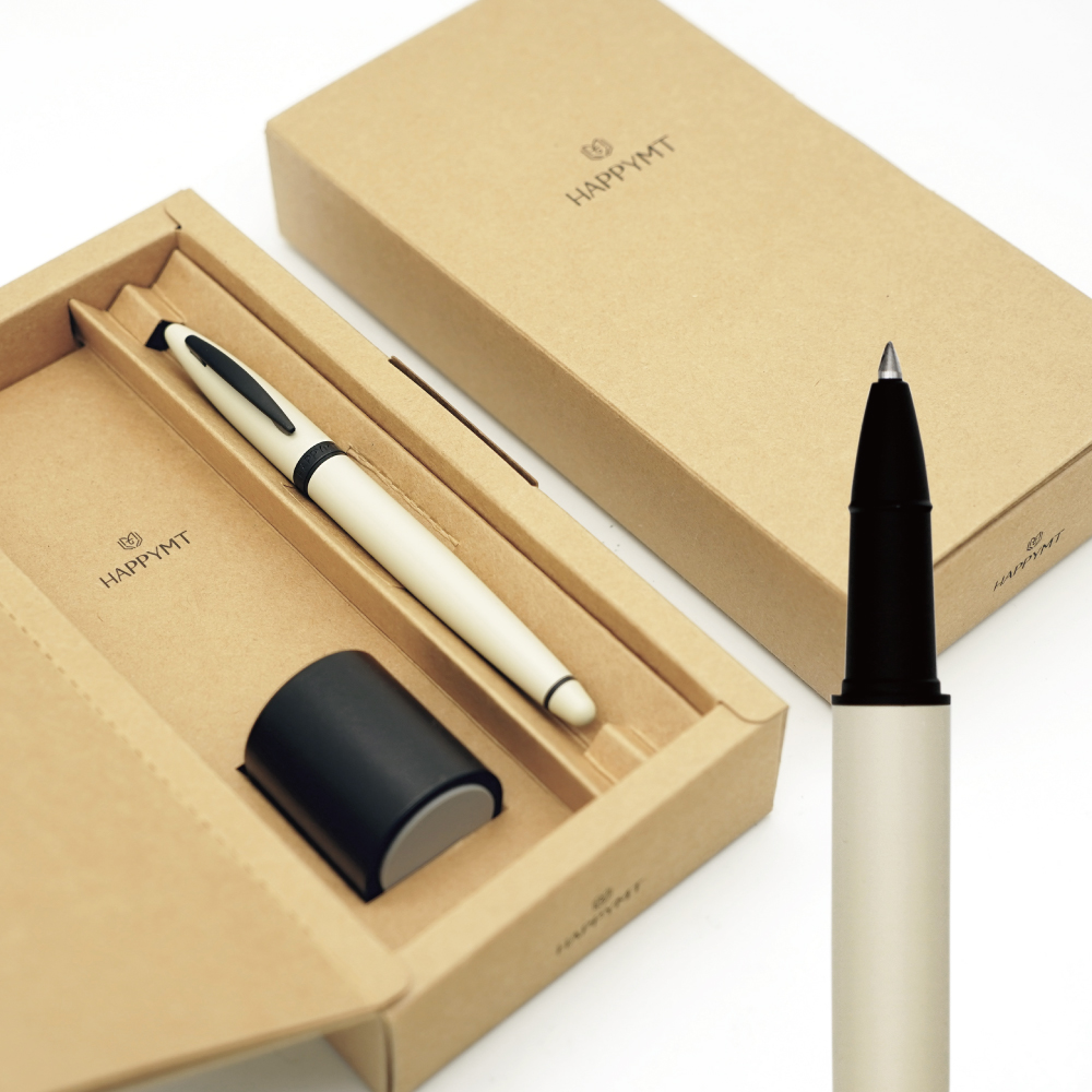HAPPYMT開心鋼珠筆筆座禮盒 月球黑夾(免費客製化刻字) | 誠品線上