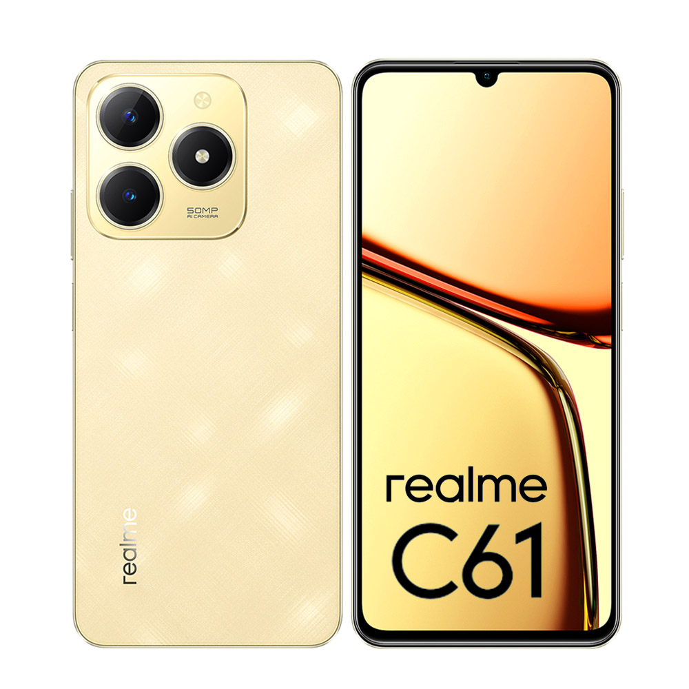realme C61 (4G 128G) 6.74吋 智慧型手機 流光金 | 誠品線上