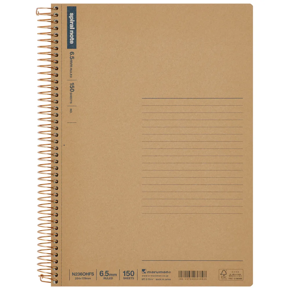 maruman spiral note Basic原色線圈筆記本 B5 150張 | 誠品線上