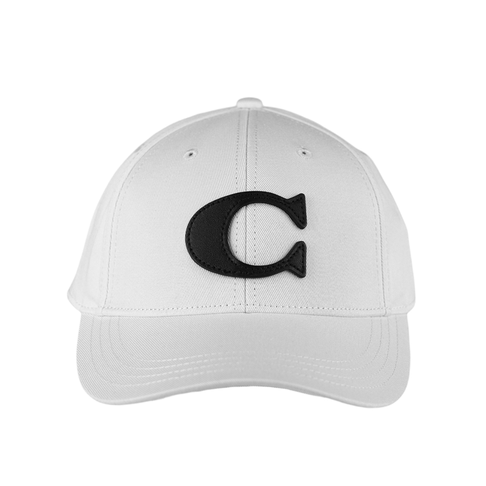 【COACH】Varsity C Logo 棉質棒球帽 M-L (白色) 平行輸入 | 誠品線上