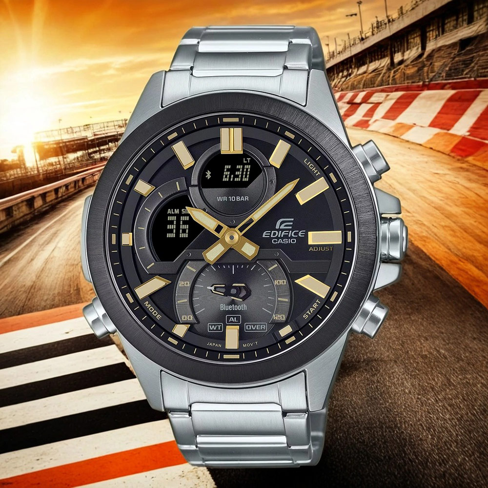 CASIO 卡西歐 EDIFICE 賽車運動藍芽手錶 ECB-30DB-1A9 | 誠品線上