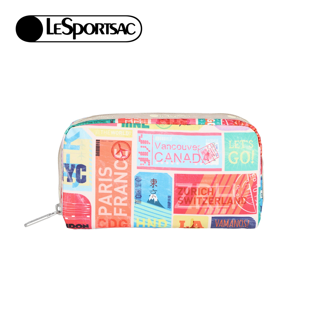 Lesportsac Rectangular Cosmetic 長形化妝包 旅人的印記 | 誠品線上