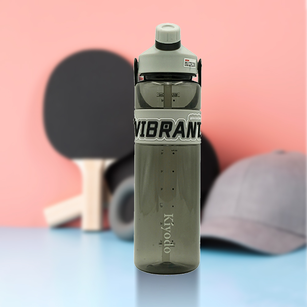 Kiyodo雙飲式水壺-1L-2支 (附吸管) 灰黑色 | 誠品線上