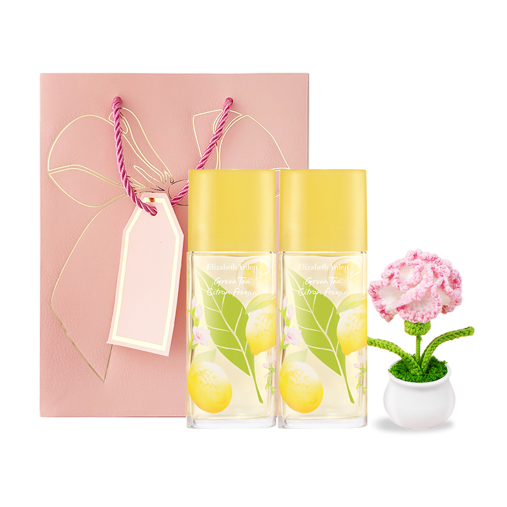 ARDEN 雅頓 綠茶香水(100ml)X2-附提袋+手作針織玫瑰-情人節獻禮-平行輸入 綠茶香櫞小蒼蘭 | 誠品線上