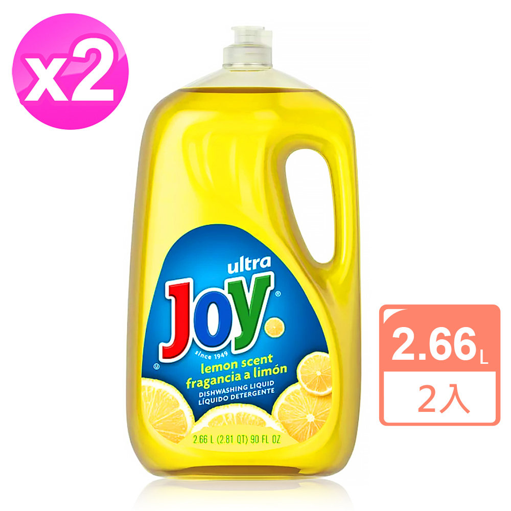 JOY檸檬濃縮洗碗精90oz 2.66L x2瓶 平行輸入 | 誠品線上