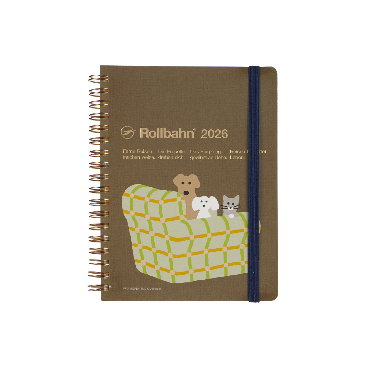 2026 日本 DELFONICS Rollbahn 手帳 L Warmgrey Tail 灰褐 | 誠品線上