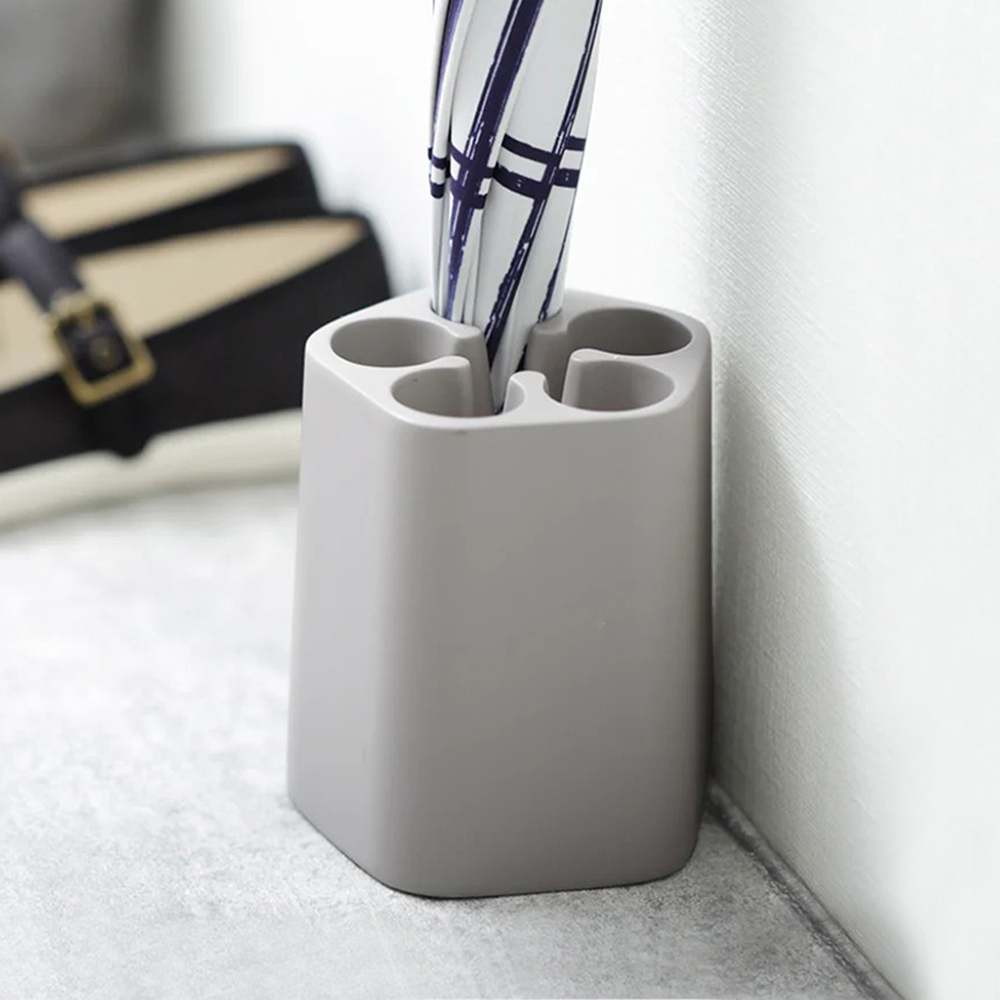 日本ideaco okura 秋葵造型5孔雨傘架-多色可選 稻草灰 | 誠品線上