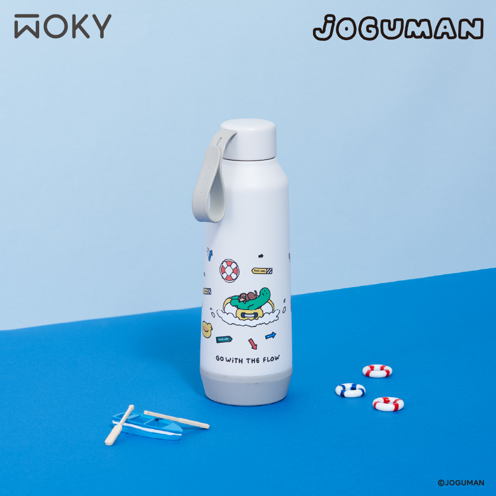 WOKY沃廚Meets JOGUMAN TIKO輕芯鈦保溫杯 500ml 漂流夏日 橡白 | 誠品線上