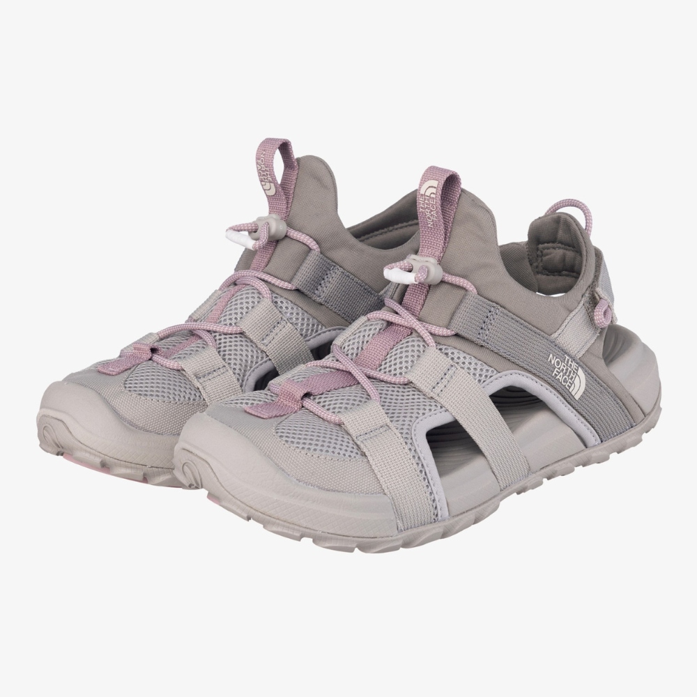 韓國 THE NORTH FACE W EXPLORE CAMP SHANDAL 女性機能涼鞋 灰粉 預購 23 cm | 誠品線上