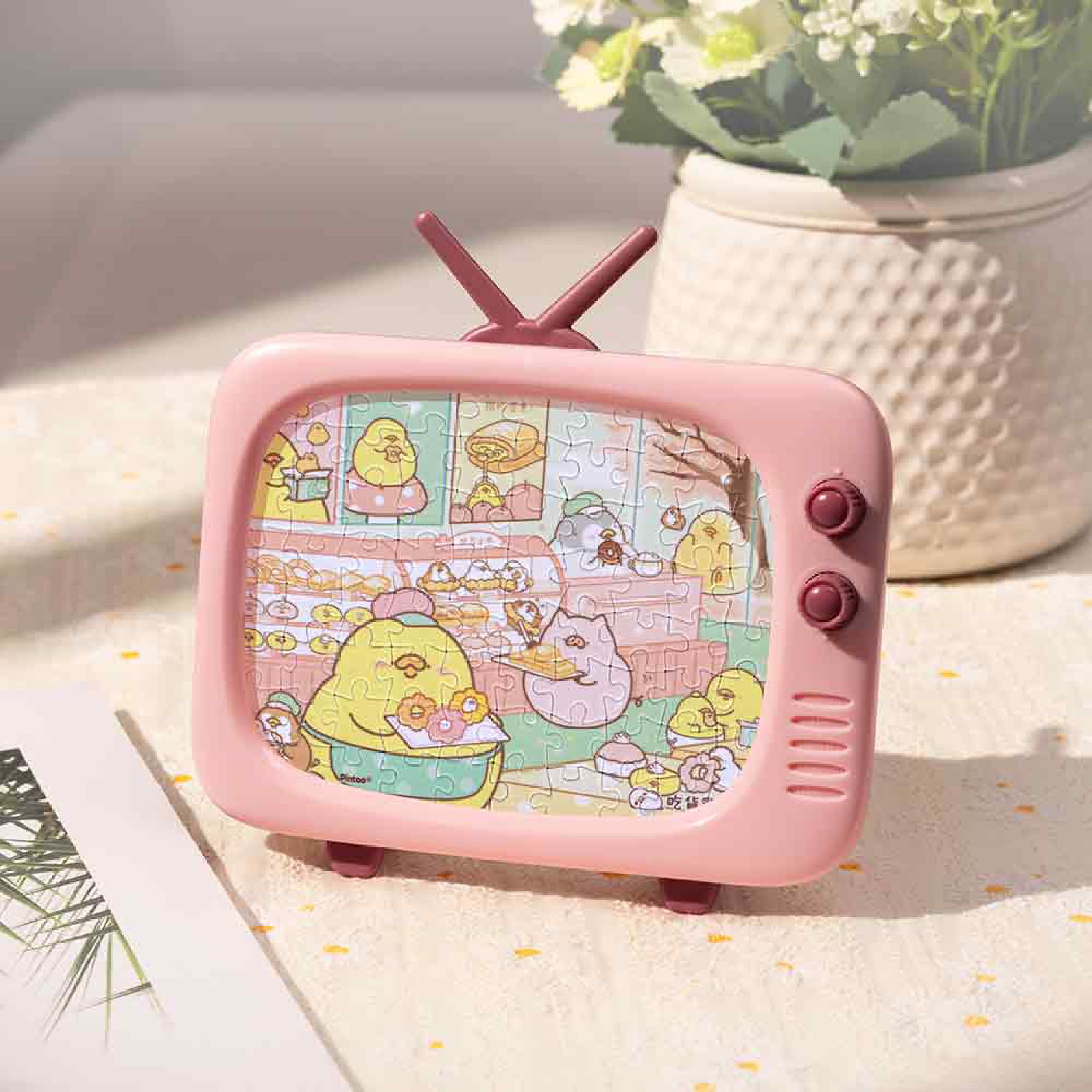 Pintoo 迷你拼圖盲盒 - 吃貨雞仔 - 逛吃逛吃系列 80片(8入) | 誠品線上