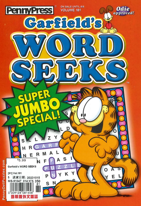 Garfield's WORD SEEKS (No.181) | 誠品線上