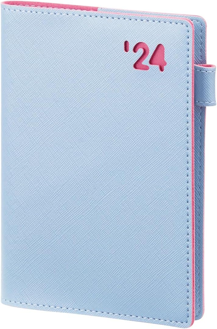 2024 Raymay A6合皮彩邊手帳 藍 | 誠品線上