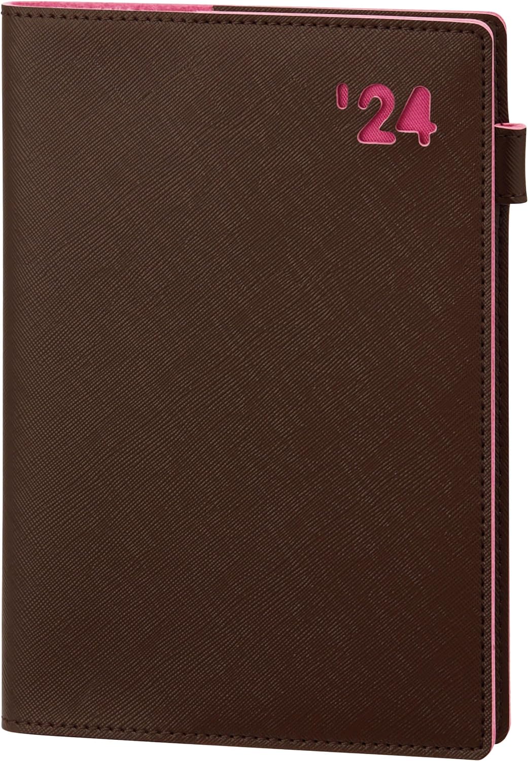 2024 Raymay B6合皮彩邊手帳 深棕色 | 誠品線上