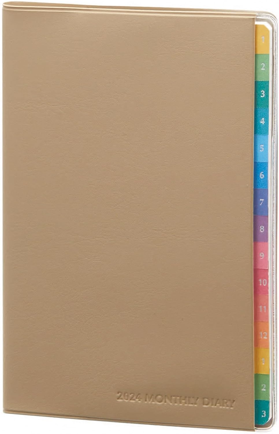 2024 Raymay袖珍彩色索引月方格手帳 棕 | 誠品線上