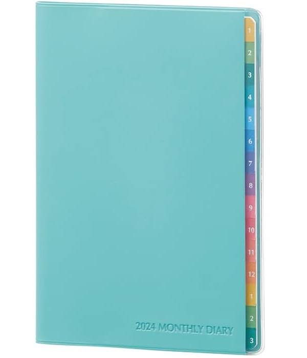 2024 Raymay袖珍彩色索引月方格手帳 綠 | 誠品線上