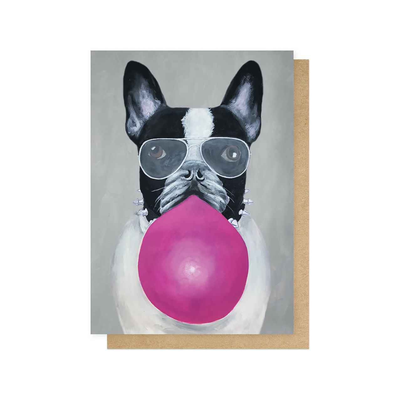 英國 EAST END PRINTS 萬用卡 Coco De Paris French Bulldog with Bubblegum | 誠品線上