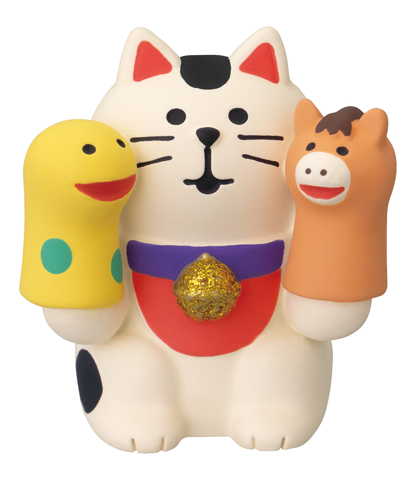 日本 DECOLE Concombre 馬年系列公仔 貓咪手偶 蛇馬 | 誠品線上